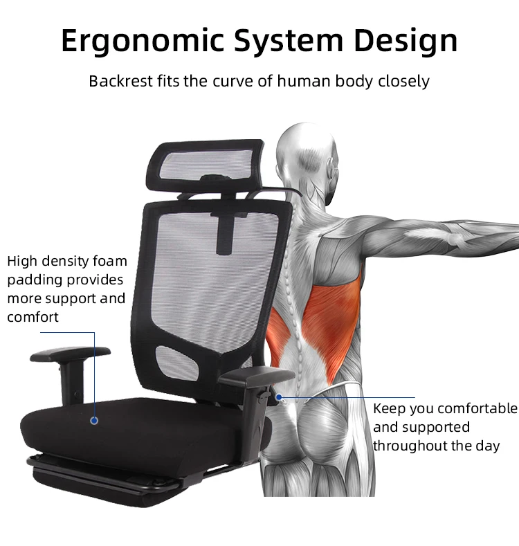 Henglin Modern Design High Back Black Mesh Comfortable Office Chair ...