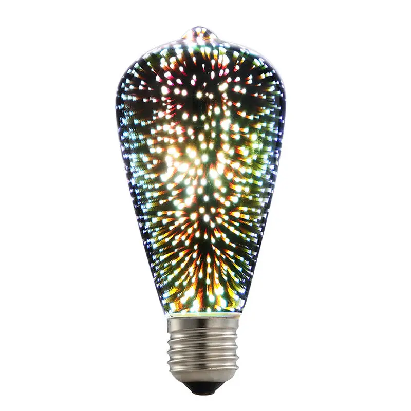 Decorative 3D led firework light bulb ST64| Alibaba.com