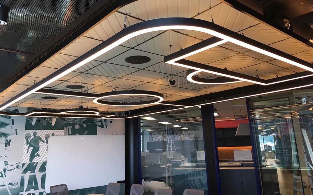 New Design Aluminum Profile Recessed Linear Light Office Supermarket ...