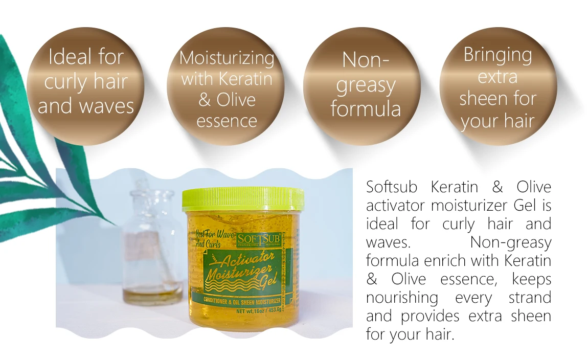 2023 Softsub Curly Hair Gel - Moisturizing & Hair Repairing