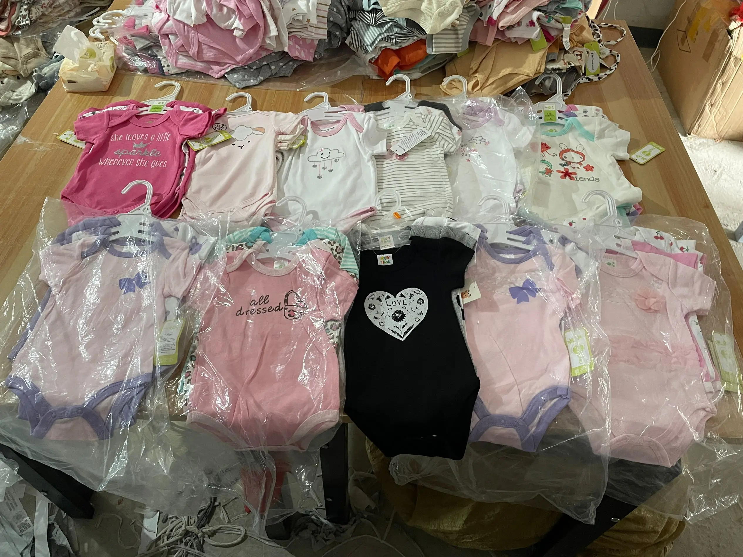 Wholesale New Born Baby Summer Gift Set 100% Cotton Print Soft Knit ...