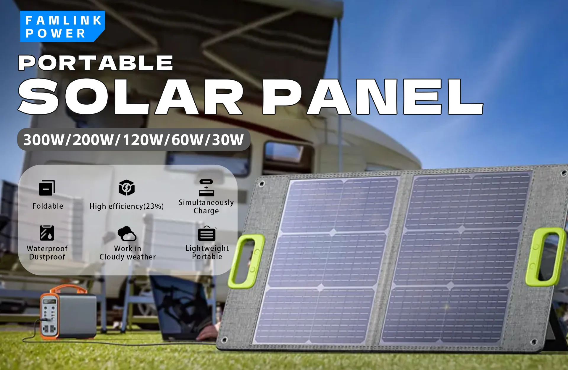 Famlinkpower Solar Panels 200w Watt Watts Local Multifunctional High ...