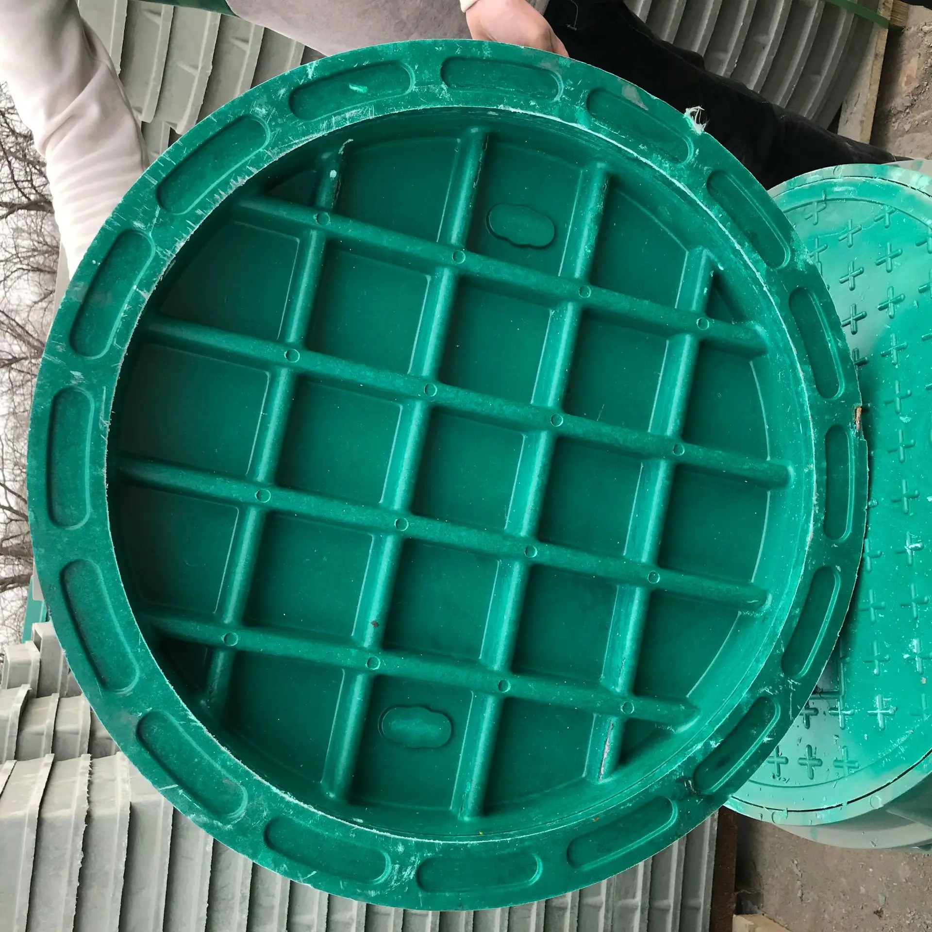 D400 Manhole Cover Checker Plate 1000x1000 - Durable & Reliable