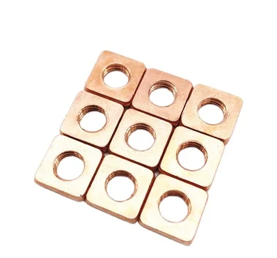 #6-32 Brass H59 H62 Square Nuts| Alibaba.com