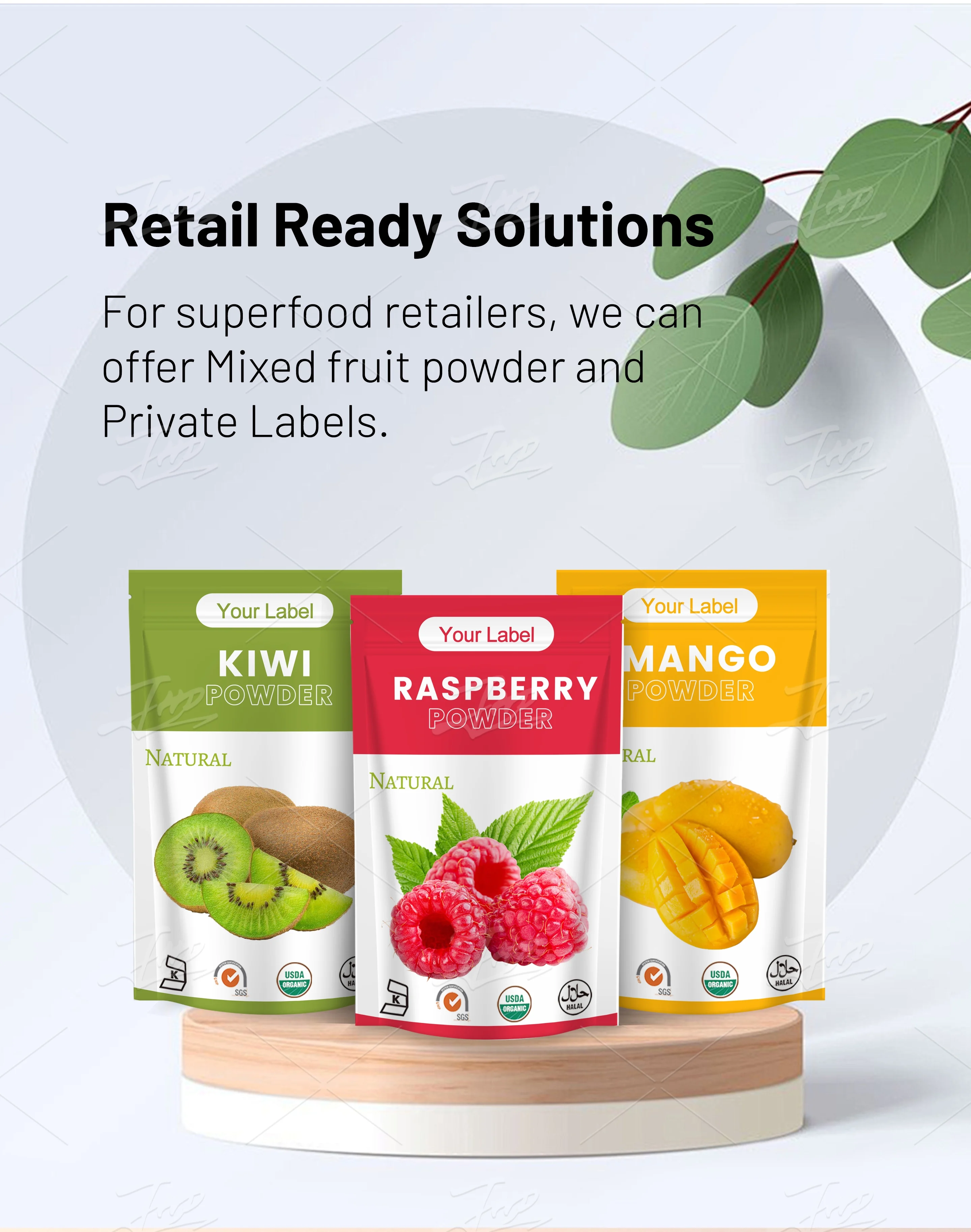 USA / EU Warehouse Natural Sugar Free Instant Sweet Orange Fruit Juice ...