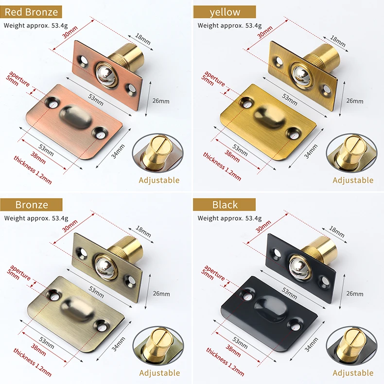 2024 Jinnate Stainless Steel Door Catch for Kitchen Bathroom Furniture ...