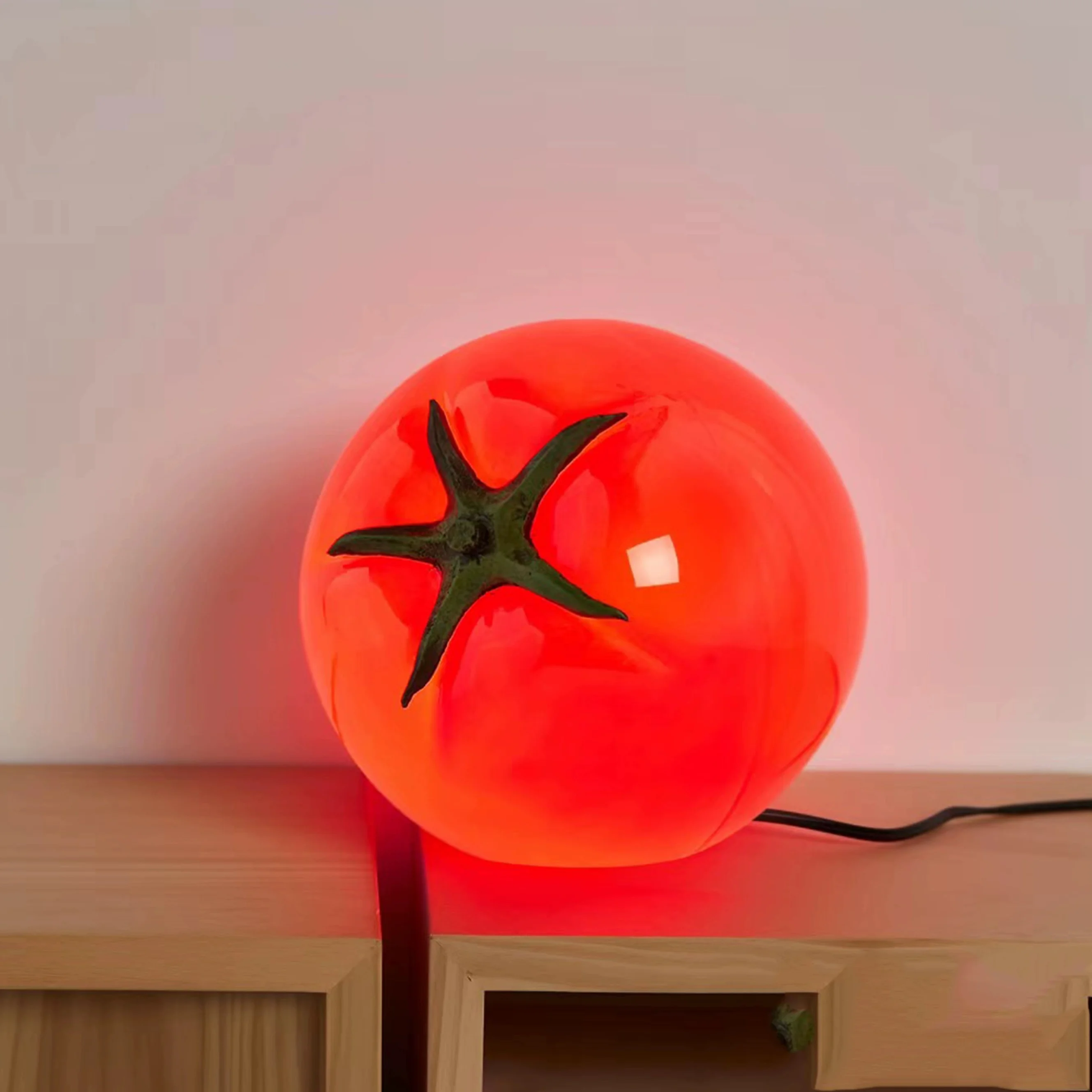 Decorative Tomato Led Table Lamp Bedroom Bedside Atmosphere Tomato ...