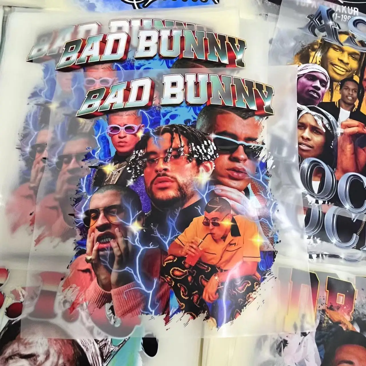 Wholesale Custom Rapper Plastisol Heat Transfers for Clothing
