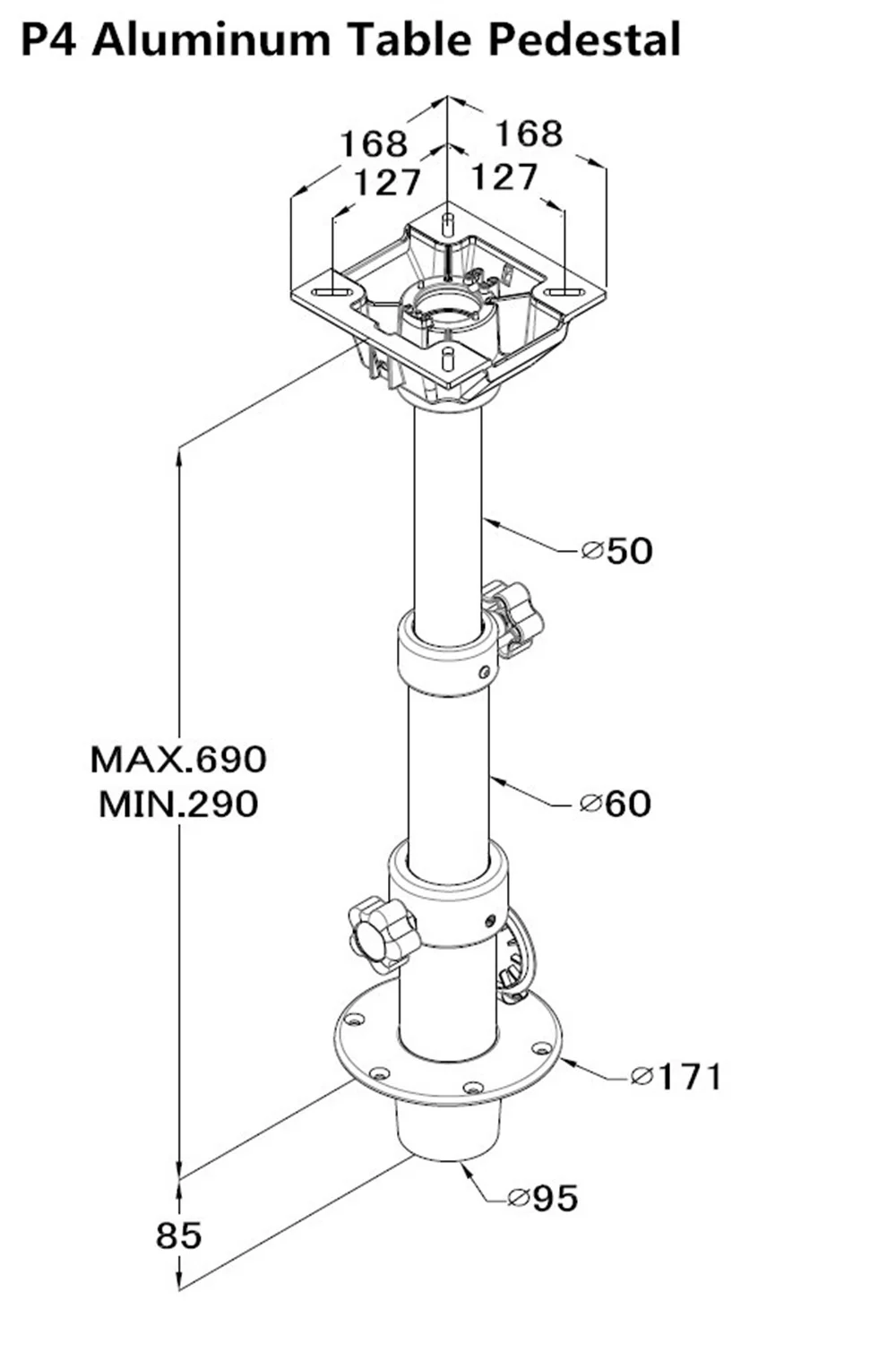 Boat Sliding Teak Table Top - Durable & Stylish Marine Yacht