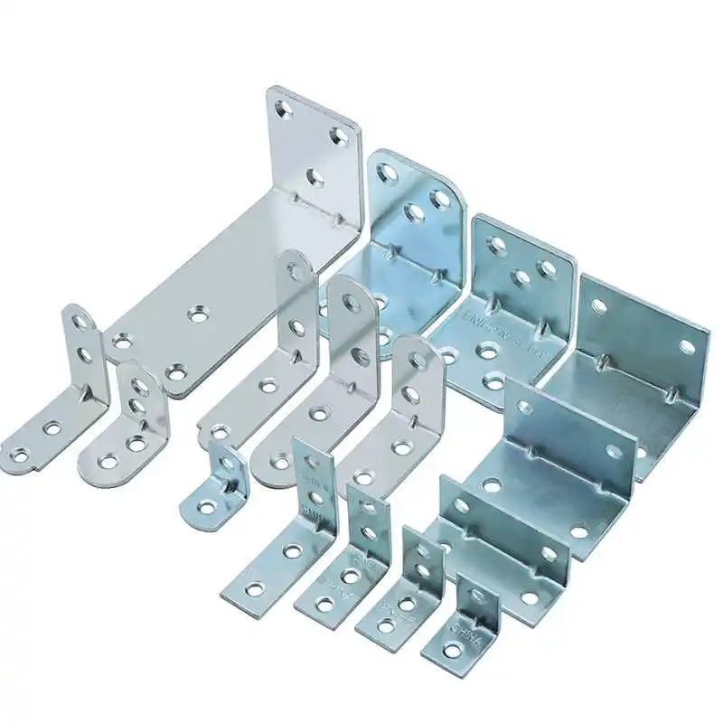 50pcs L Metal Corner Support - 90 Degree Galvanize Connectors