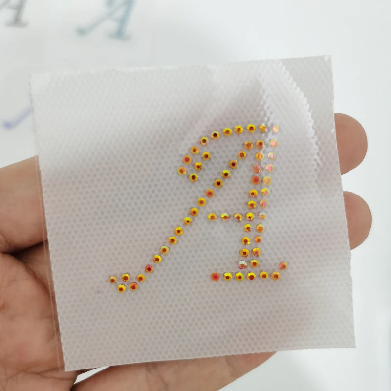 Rhinestone Letters - DIY Hot Fix Dmc Alphabet Designs