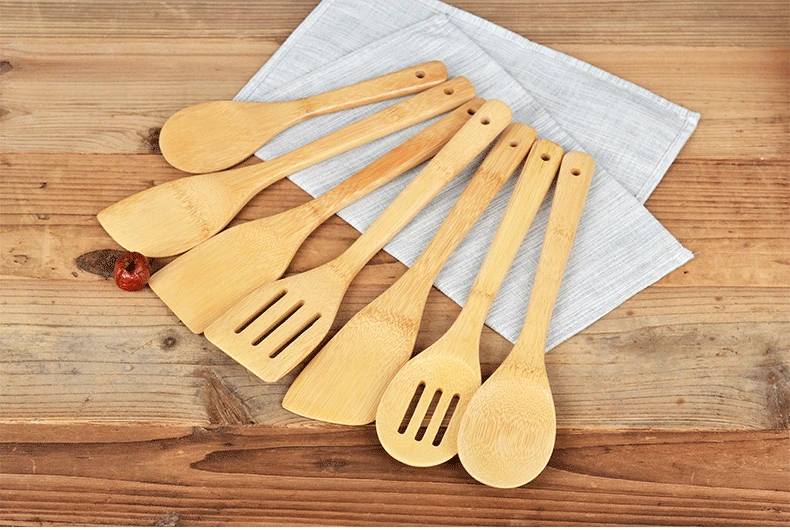 Wholesale Bamboo Utensil Kitchen Cooking Utensils Tools Set - Buy ...
