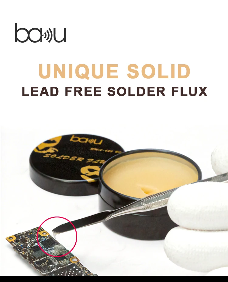 Baku Smt Lead Free Solder Paste Flux Paste Ic Rma-625 No-clean Bga Flux - Buy Smt Lead Free ...