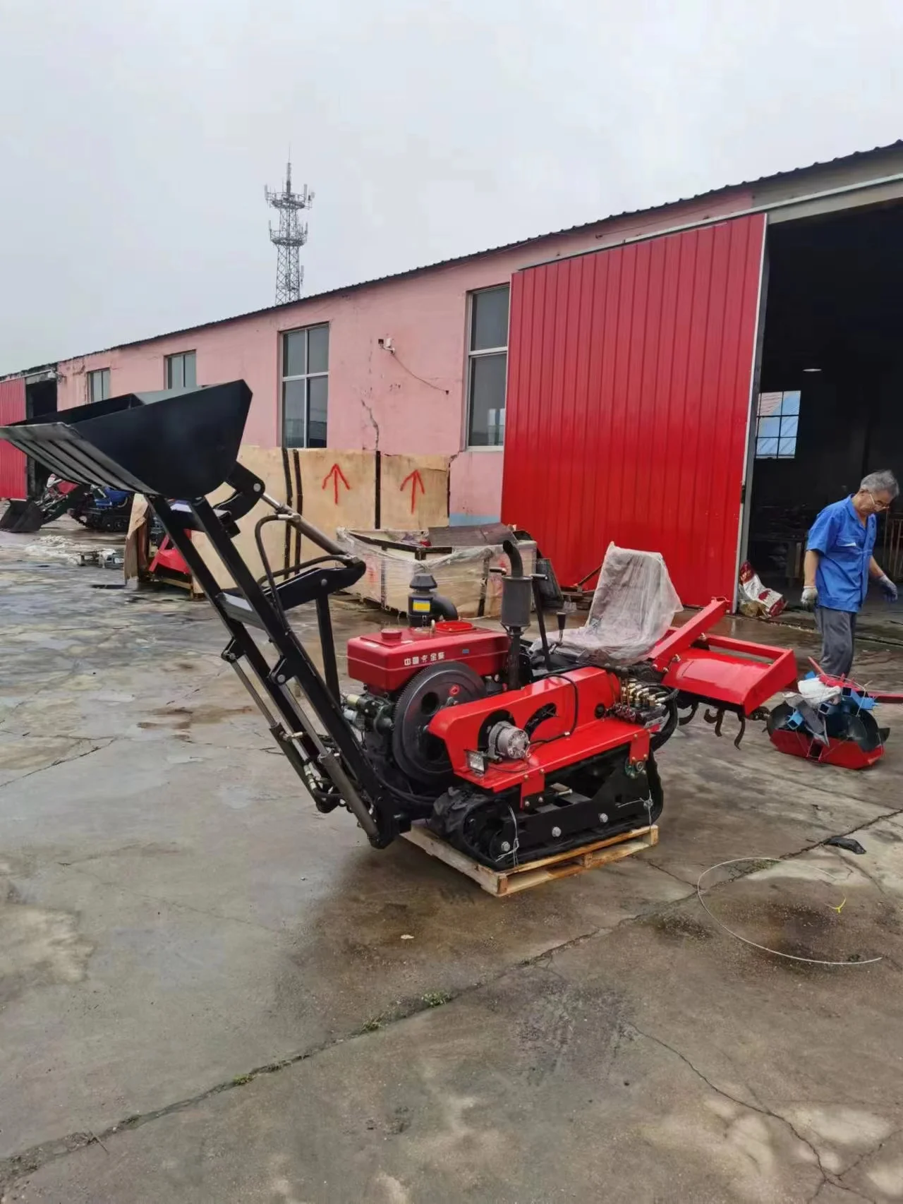 Multifunctional 25HP Farm Track Rotary Tiller - High Productivity