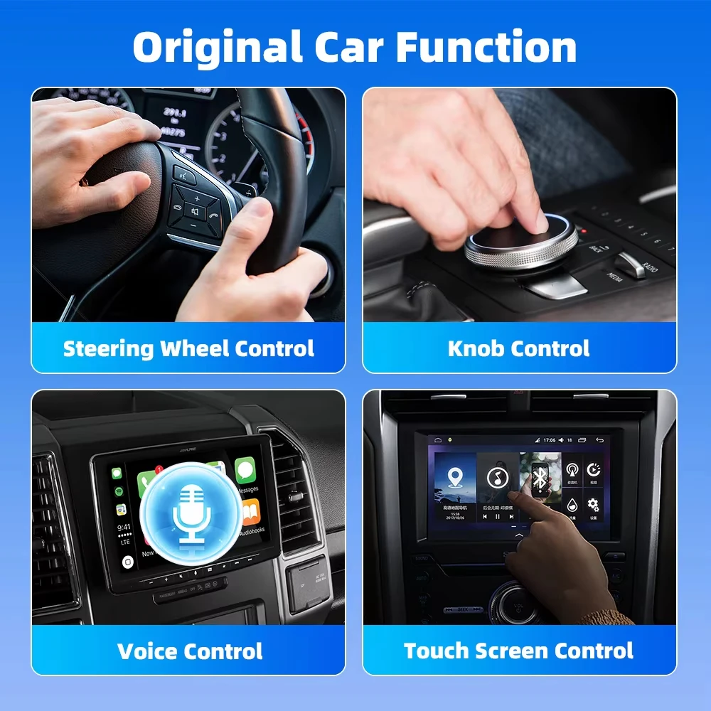 KA05 Mini Carplay & Android Auto Dongle - Quick USB Connection