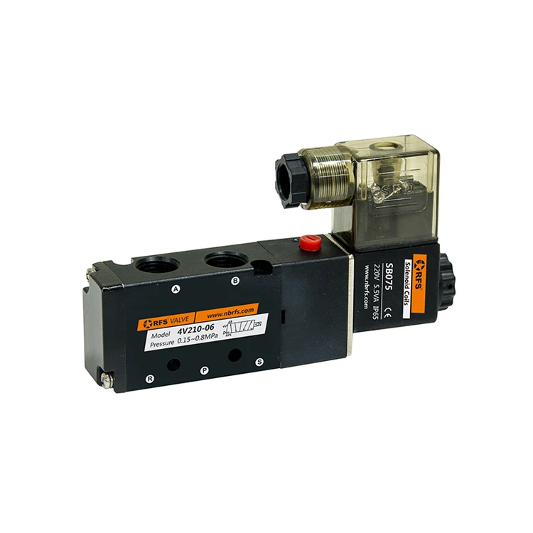 3v Series 2 Position 3 Way Air Pilot Valve Pneumatic Single Coil ...