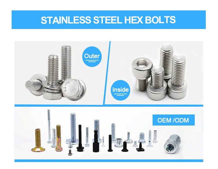 Jis Standard Hexagon Bolt Nut SS 304 Stainless Steel Galvanized Steel ...