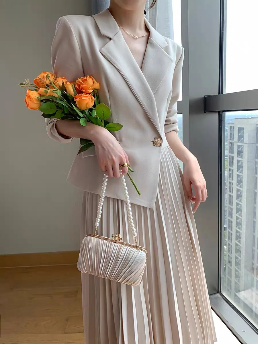 Boboyu New Arrivals Ol Dress Womens Clothes Elegant Blazer Long Sleeve ...