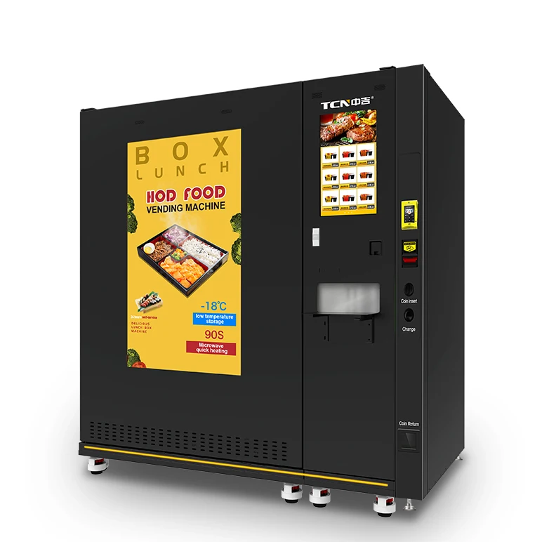 Tcn Microwave Oven Heated Vending Machines Hot Food Vending Machine For ...