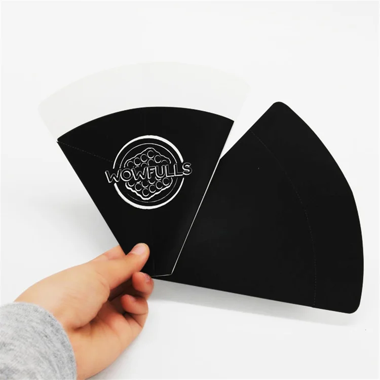 Custom Printed Disposable Food Grade Kraft Boxes for Crepe Holders