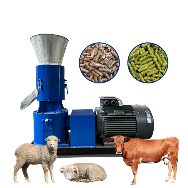 Mini pellet press cattle feed pellet machine rice bran for cattle feed ...