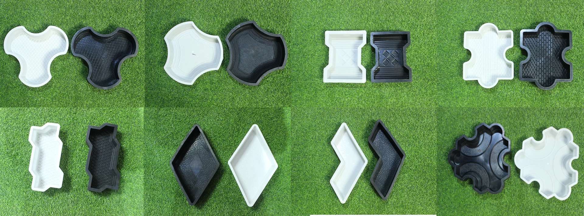 Durable Precast Concrete Rubber Paving Blocks Moulds