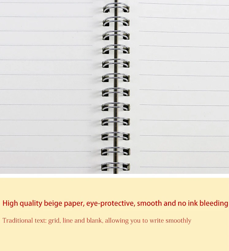 A5 Size Hardcover Spiral Notebook - Custom Design for Students
