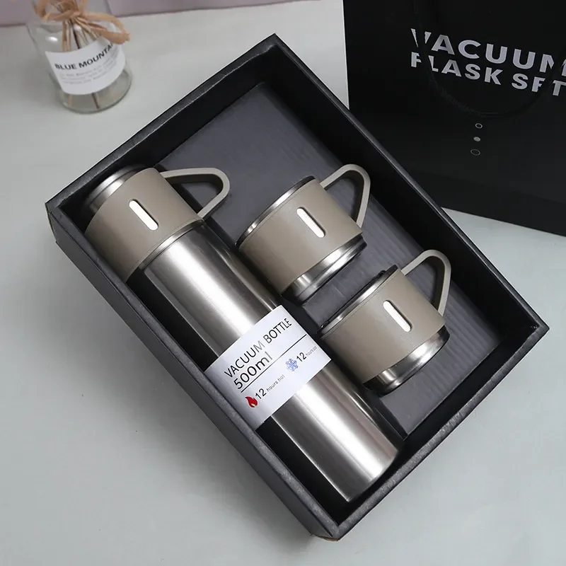 Stainless Steel Termo Trio Of Water Bottles Thermos Vacuum Flask Flask ...