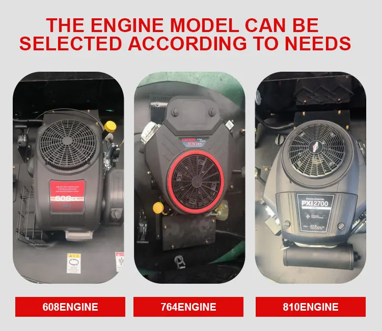 Longjie 608-90A Tank off Road Remote Control Mower 22HP