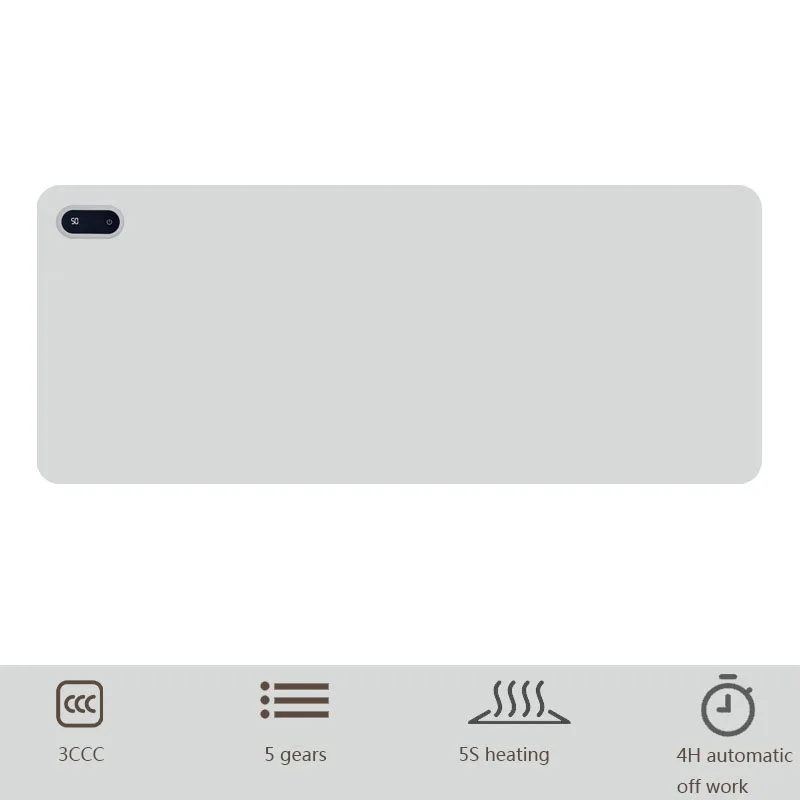 Heating Mouse Pad Desktop USB Hand Warmer Water Proof Digital Display ...