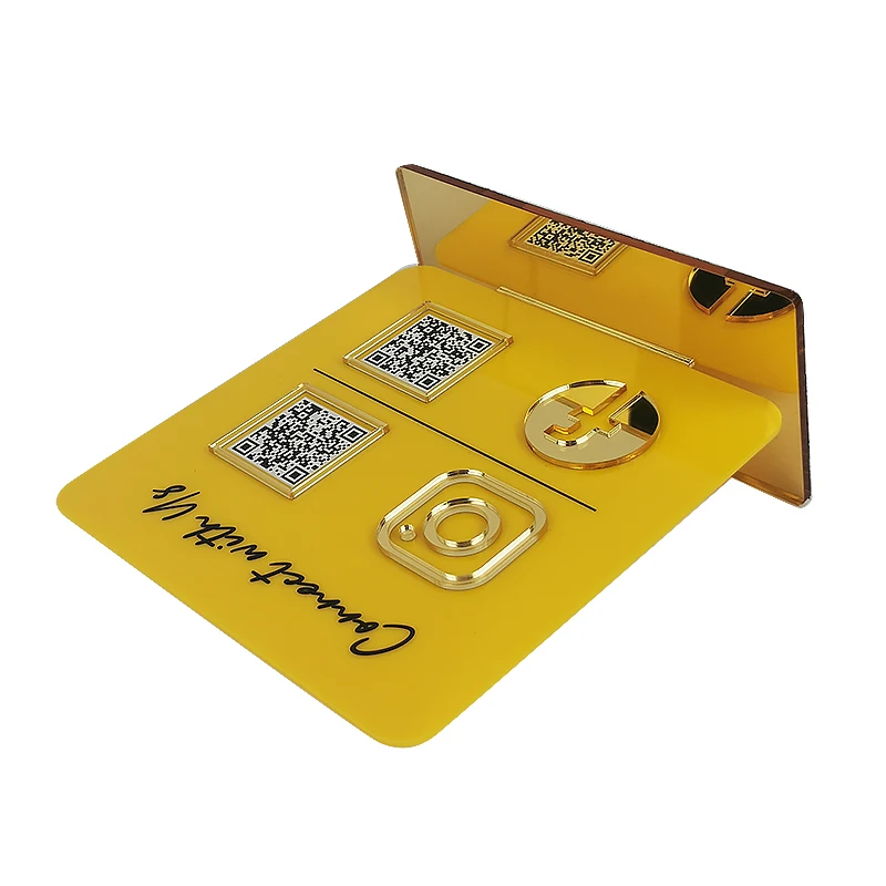 Custom Countertop Clear Acrylic QR Code Holder - Wholesale Custom Countertop Clear Acrylic QR Code Holder - Wholesale