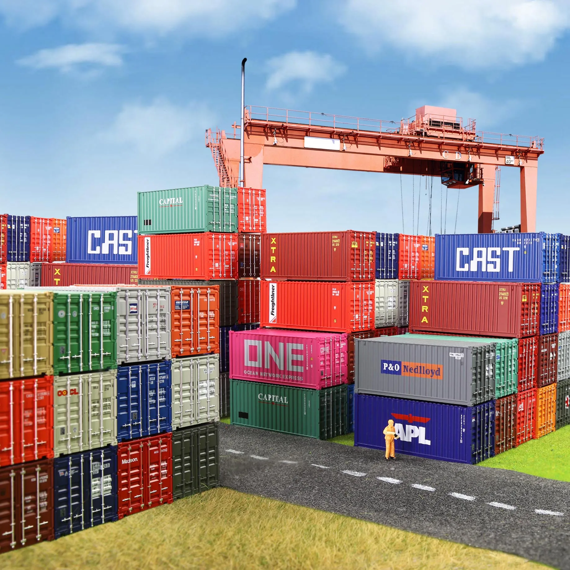 HO Scale 1:87 20ft Shipping Container Model Railway C8726