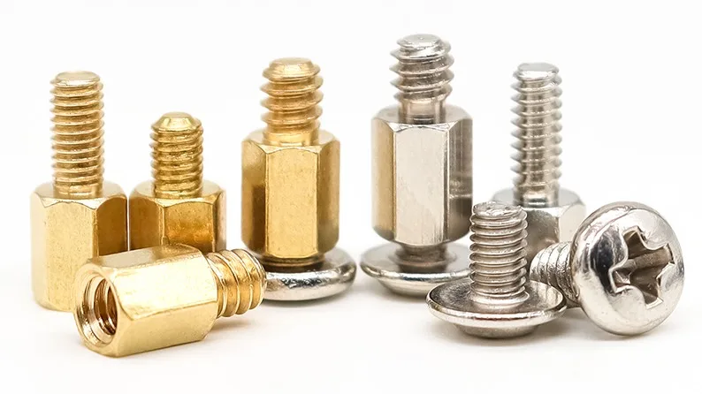 Single-head Brass Hexagonal Isolation Column Internally And Externally ...