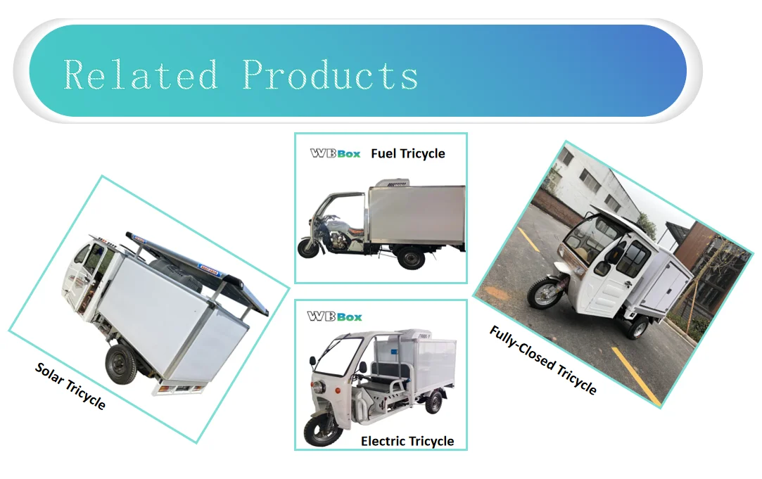 200cc Fuel-Driven Tricycle with Refrigeration Units