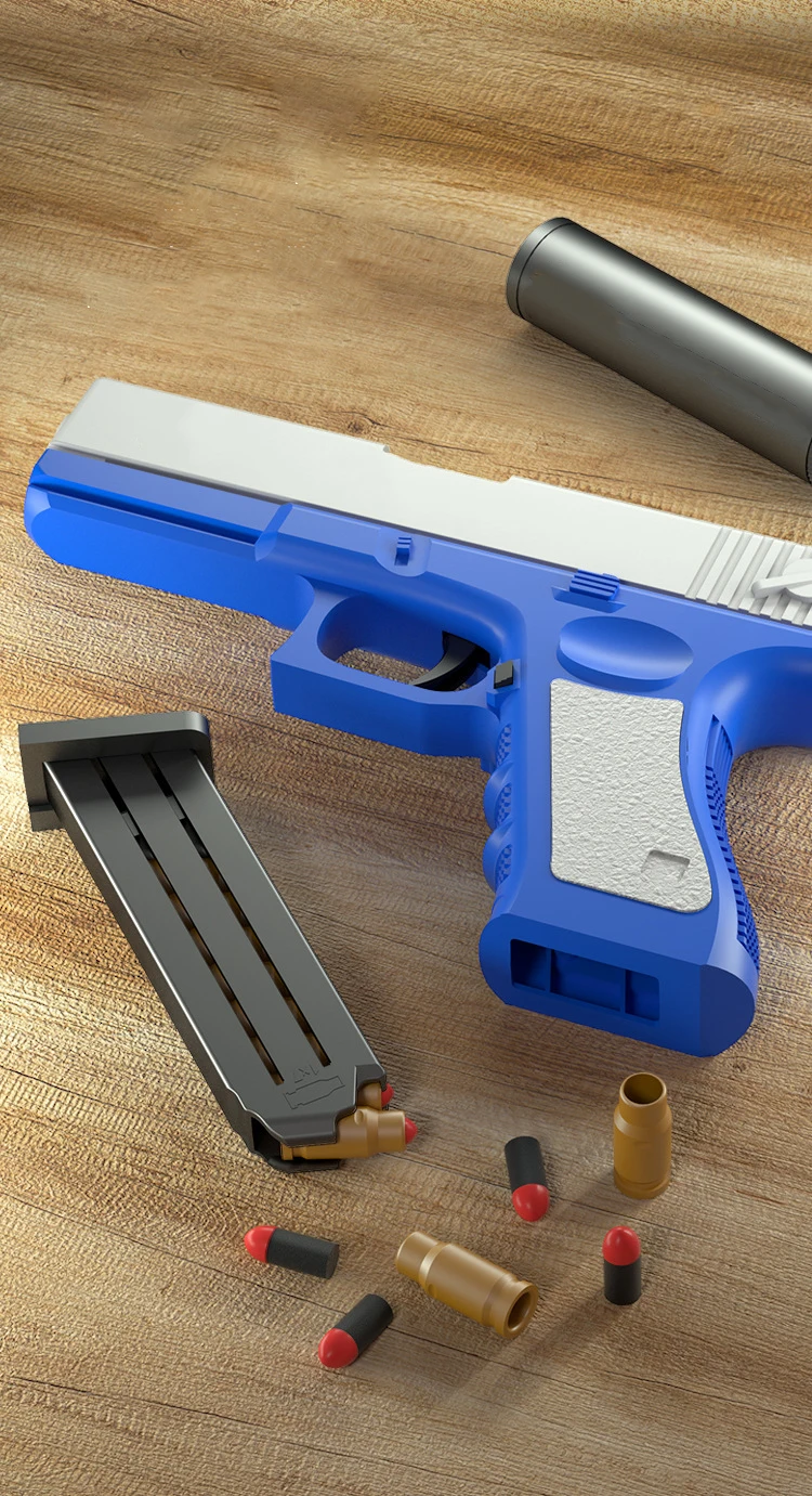 3D Printed Fidget Hot Adults Continuous Soft Bullet Gun Toy