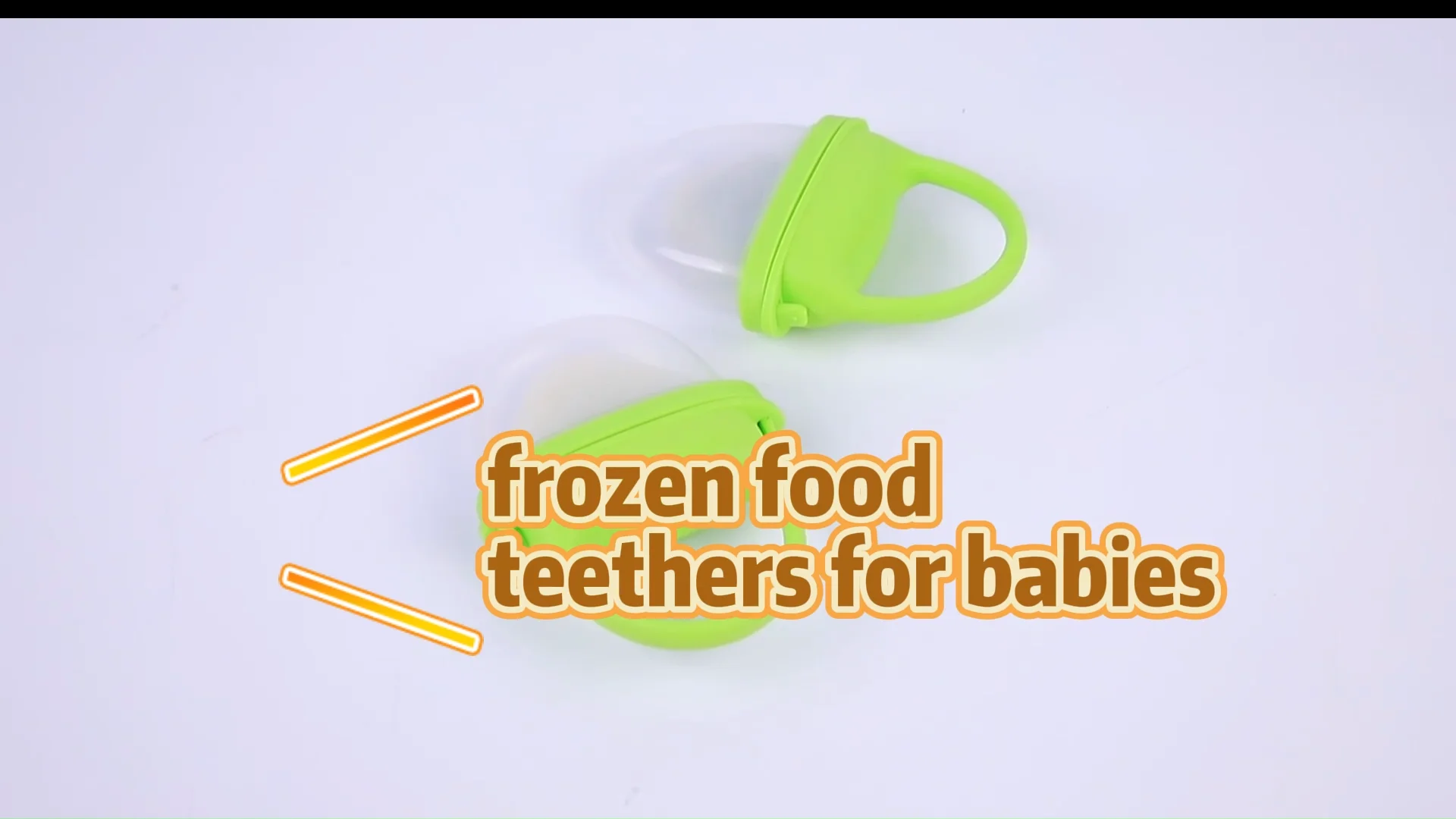 Bpa Free Baby Fruit Feeder Popsicle Pacifier Teething Toys Silicone ...