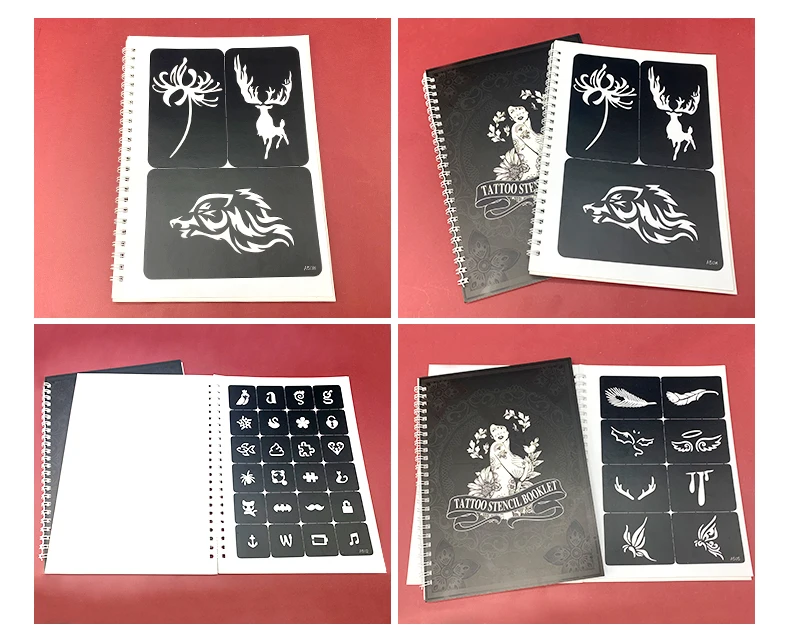 Tattoo Stencil Sticker Booklet A5 Size 10 Pages Over 200 Tattoo Stencil ...