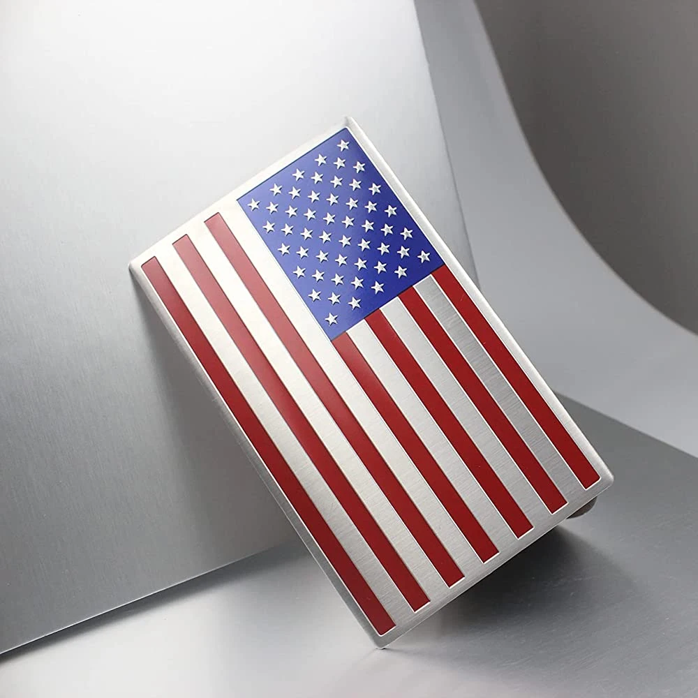 3D Metal American Flag Emblem - Car Decal Sticker US Flag