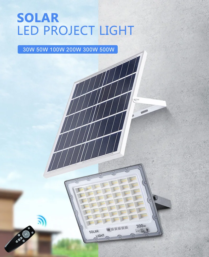 Outdoor Stadium Sports Solar Powered Led Flood30w 50w 100w 200w 300w ...