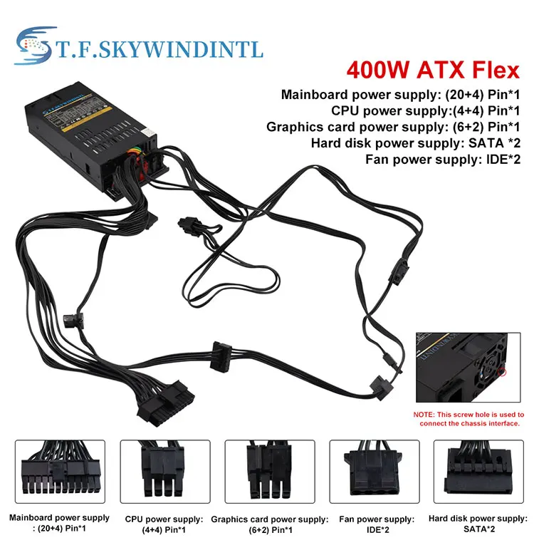 400W 1u Flex Power Supply Full Modular Pc Switching Power Supplies for ...