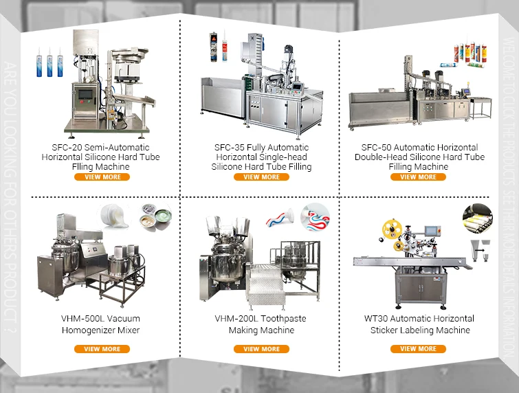 Automatic Vertical High and Flow Viscosity Silicone Sealant Filling Machine