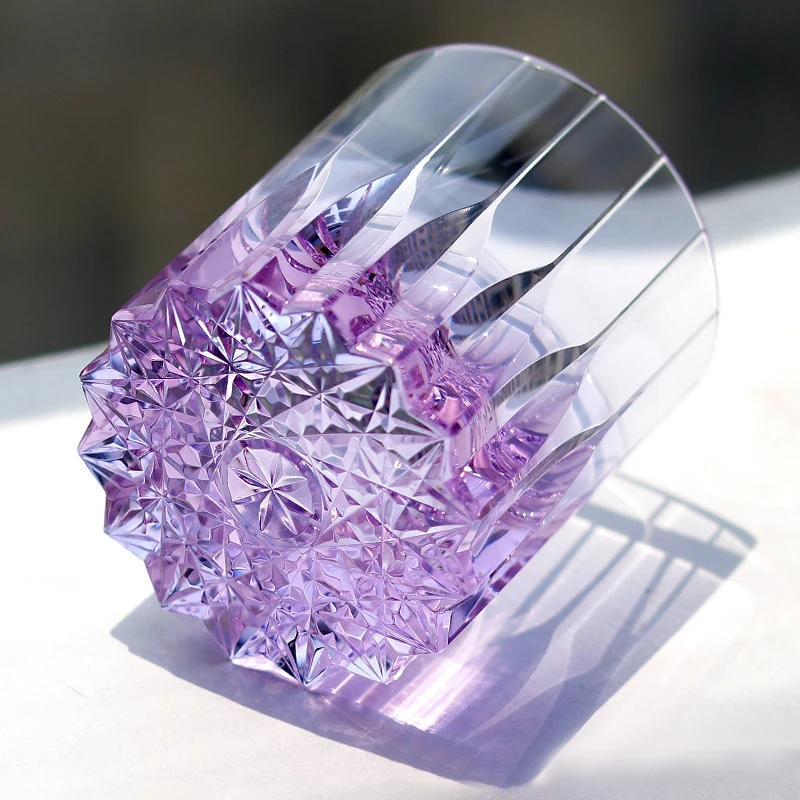 Luxury Hand Crafted K9 Crystal Whiskey Glasses Heavy Bottomed Cup Hand ...