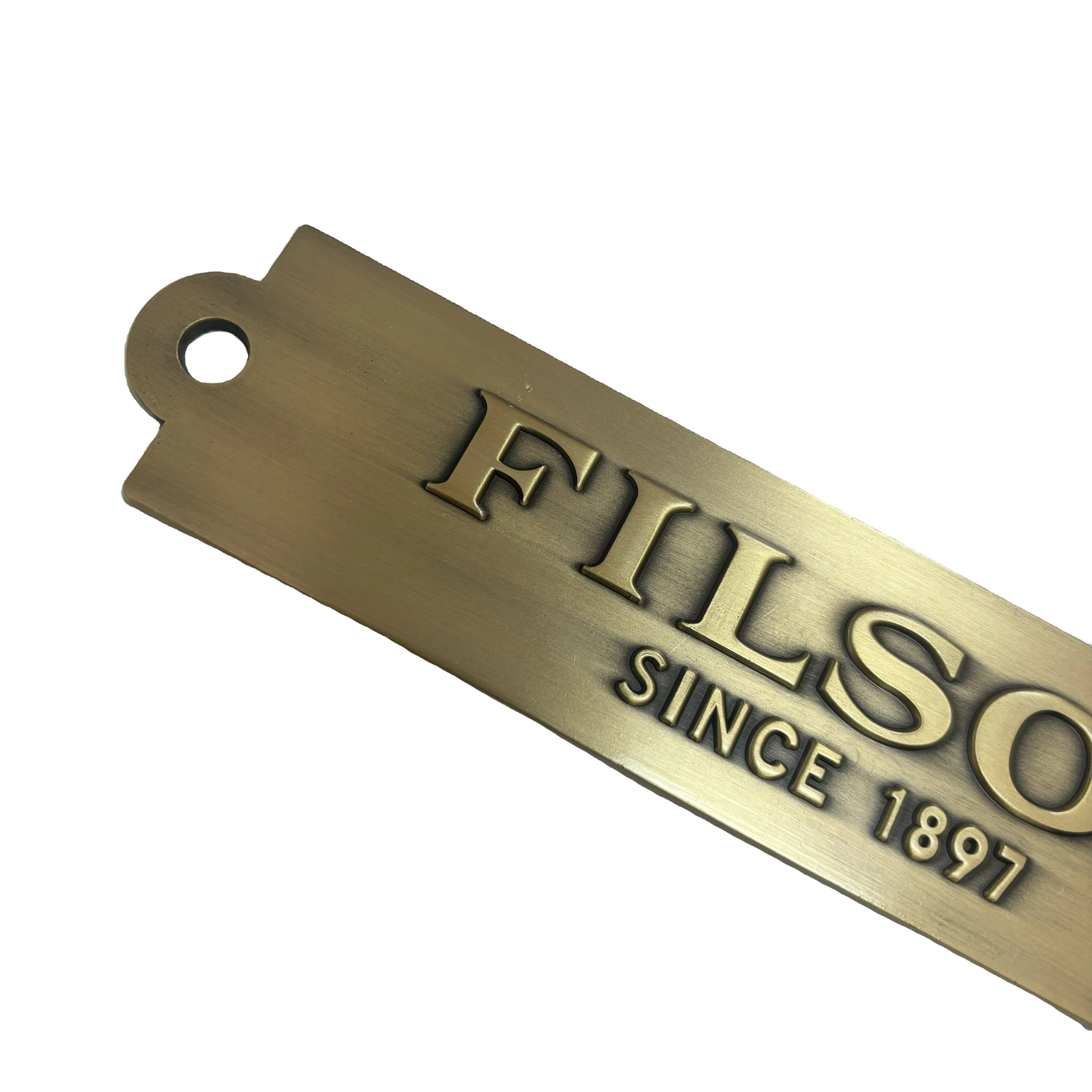 Global Custom Gold Stainless Steel Nameplate Pin Model in Anodized ...
