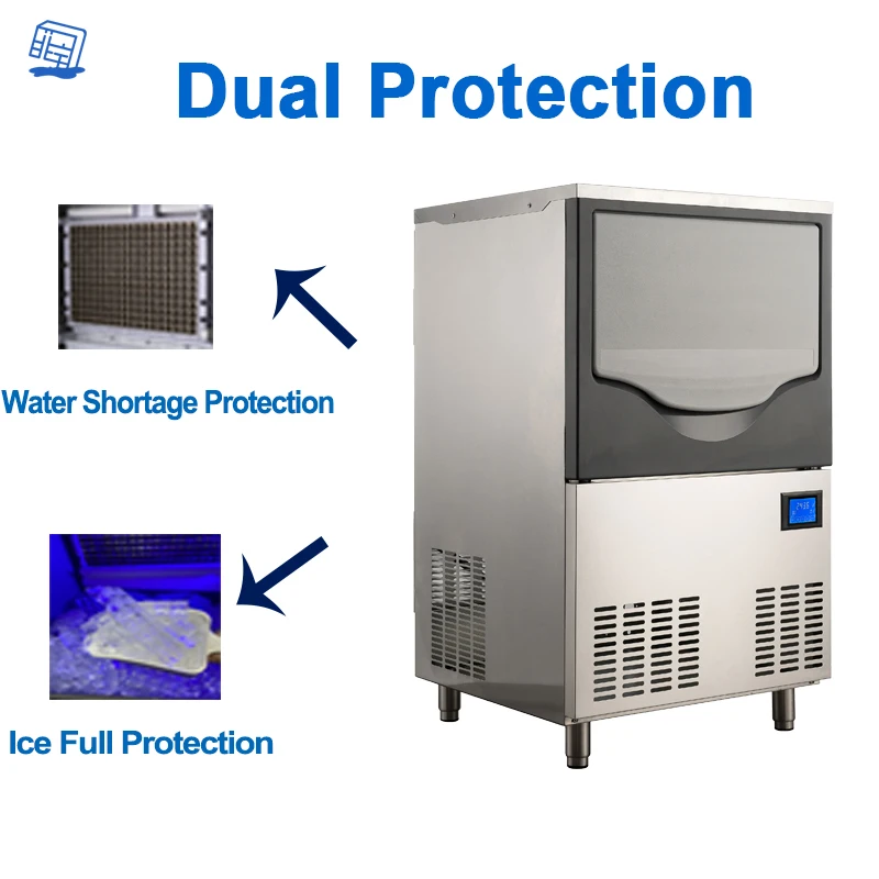 Granular Ice Machine 120kg/24hours Cost-effective Automatic Air Cooled ...