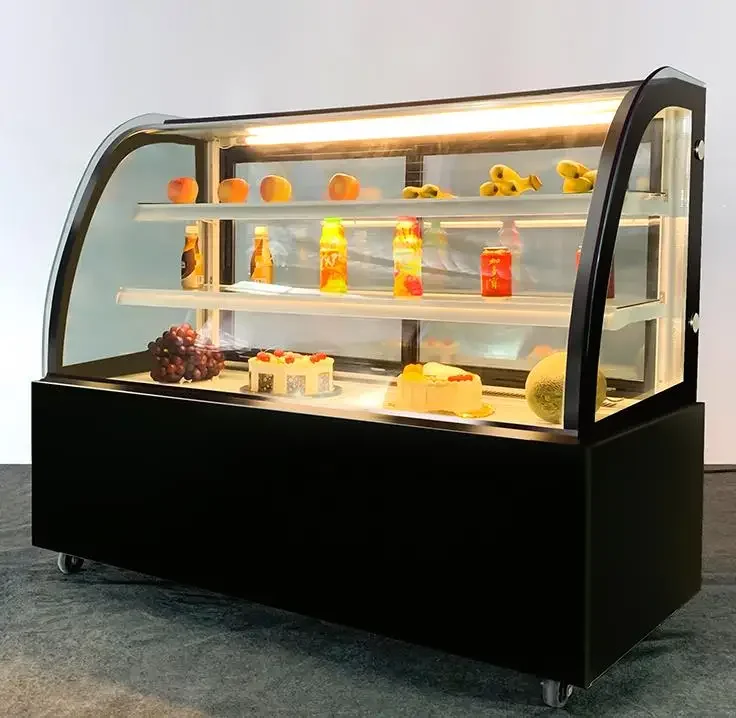 Double Door Pastry Cooler Showcase New Design Cake Display Cabinet ...