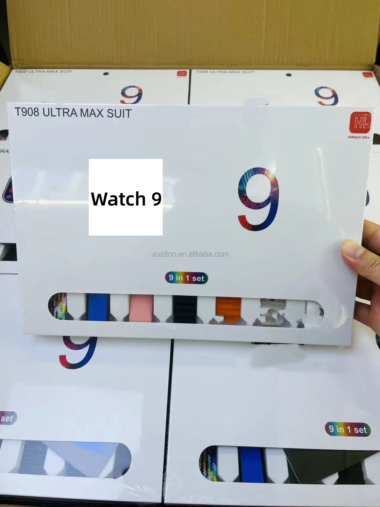2023 Hot Selling T908 Ultra Max Suit Watch 9,49mm 7 In 1 Strap Heart ...