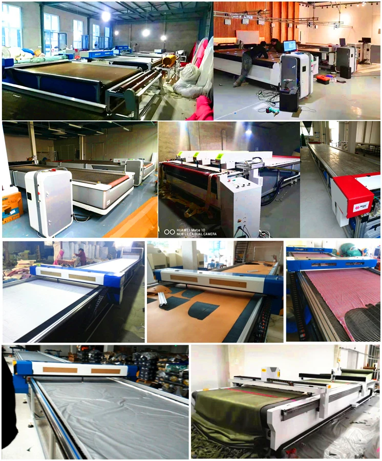 Digital Cutter Cnc Oscillating Knife Flatbed Textile Cutting Table ...