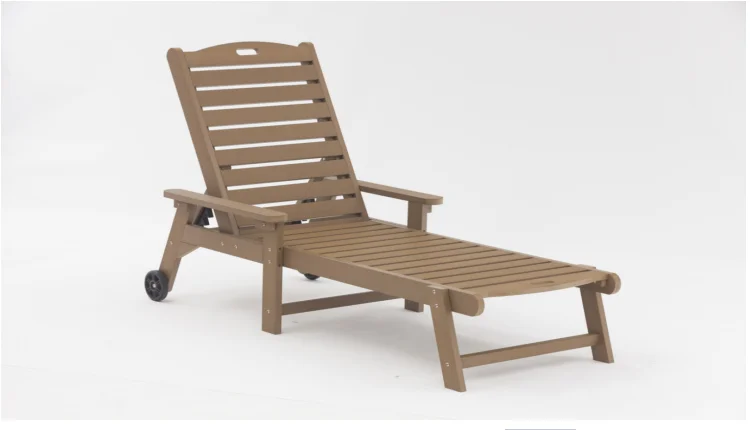 Outdoor Hips Plastic Teak Sun Beach Recliner Plastic Wood Patio Pool ...