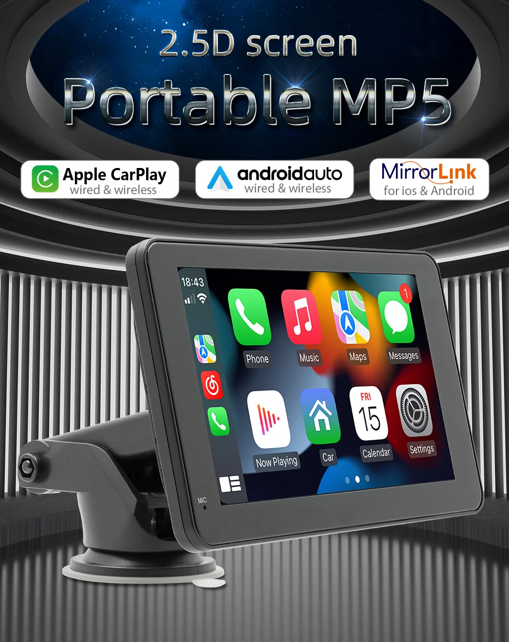 X5306 Car Mp5 Radio - Universal 7 Inch Touch Screen Player