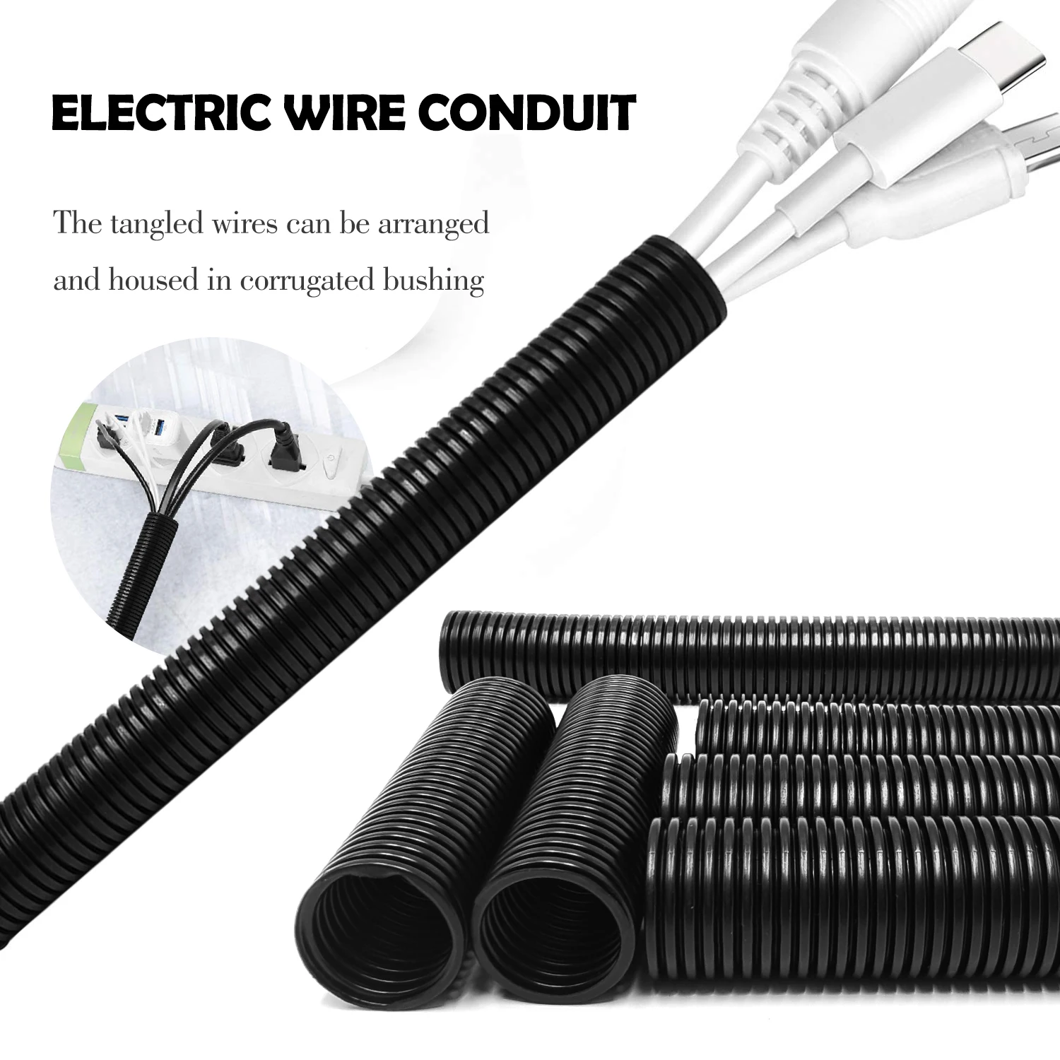 Industrial Flexible Insulation Cable Conduit Pipe HDPE